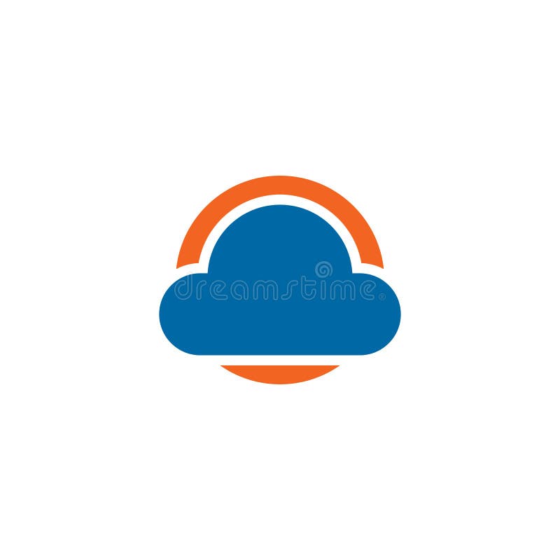 Cloud Logo Design Vector Template Stock Vector - Illustration of ...