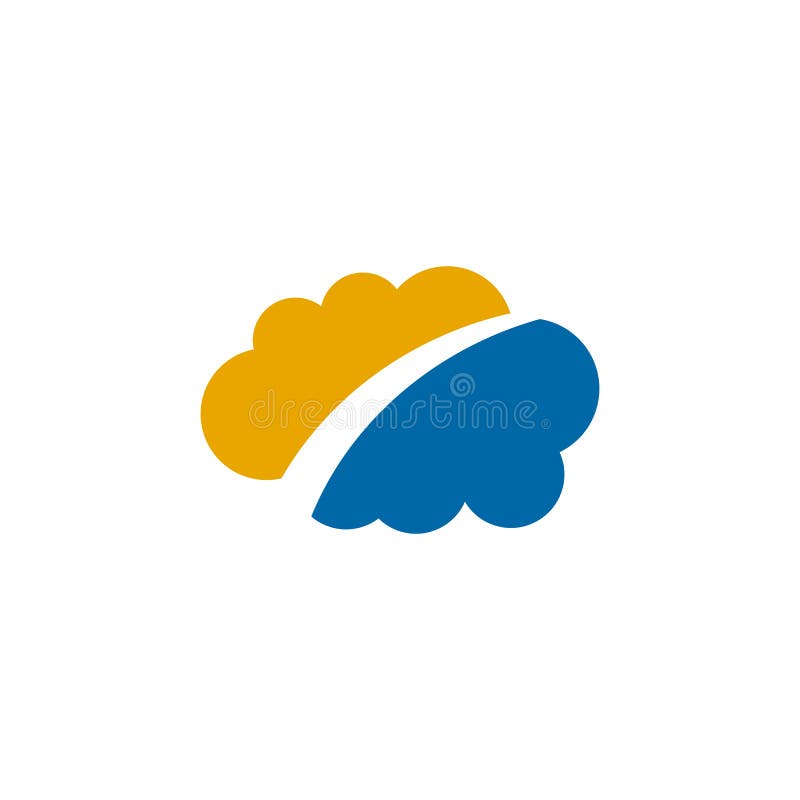 Cloud Logo Design Vector Template Stock Vector - Illustration of data ...
