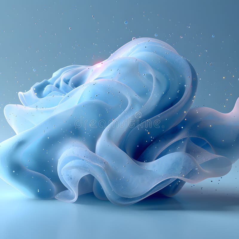 Cloud Logo Floating on Gradient Background Stock Illustration ...