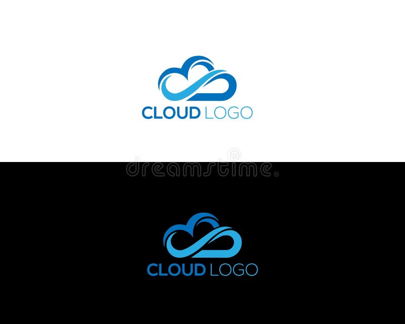 Cloud logo and icon design stock vector. Illustration of communication ...