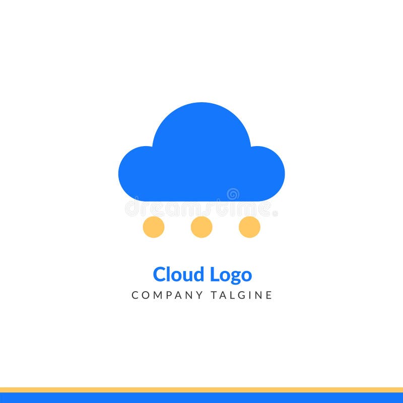Cloud Logo Saas a Platform. Cloud Platform for Business Stock Vector ...