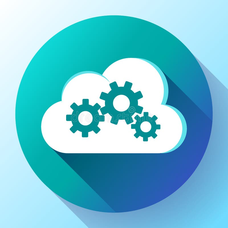 Cloud Logo Cloud Services Cloud Computing Gear Logo Vector Cloud ...