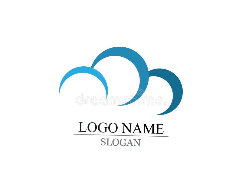 Cloud Logo Sync Computing Icon Stock Vector - Illustration of ...