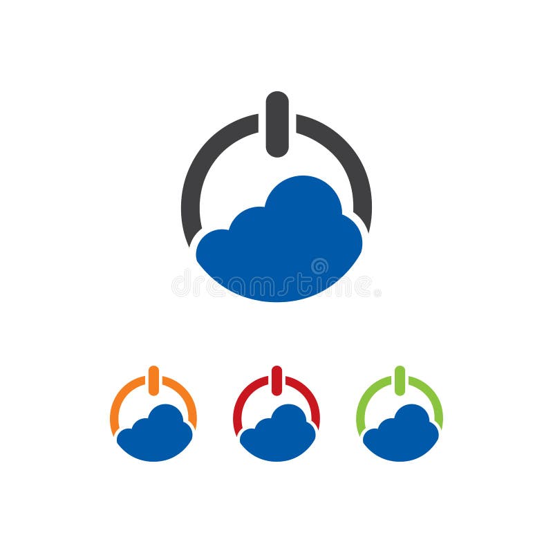 Cloud Logo with Technology Concept, Creative, Simple and Modern Cloud ...