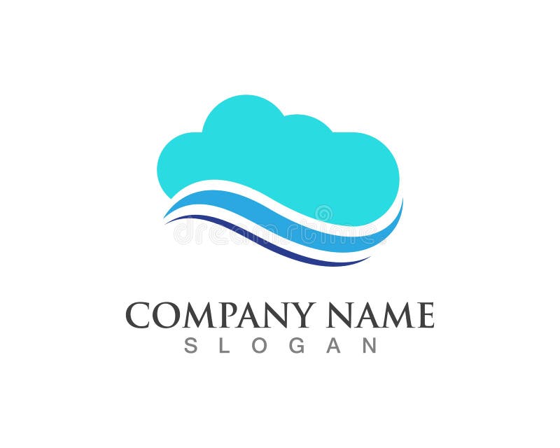Cloud Logo Template stock vector. Illustration of cloud - 213112719