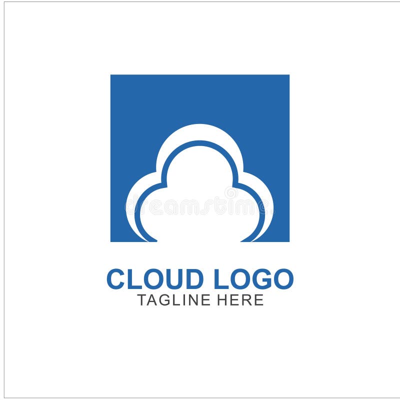 Cloud logo template Design stock vector. Illustration of communication - 182206992