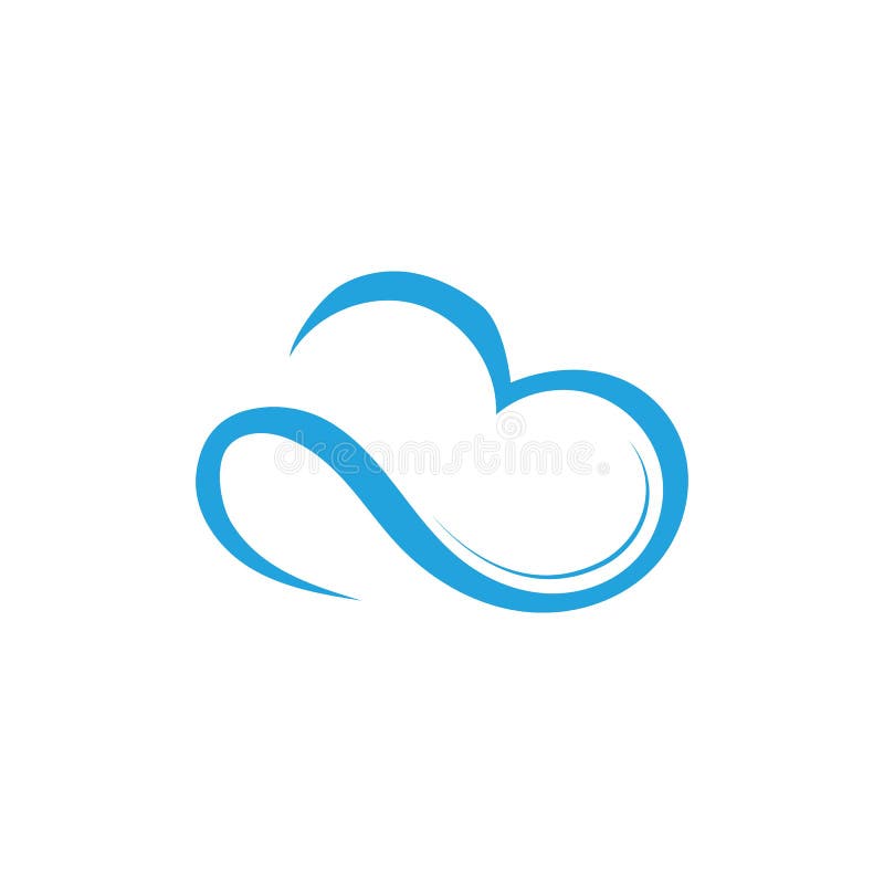 Cloud Logo Template Vector Illustration Design Icons Stock Illustration ...
