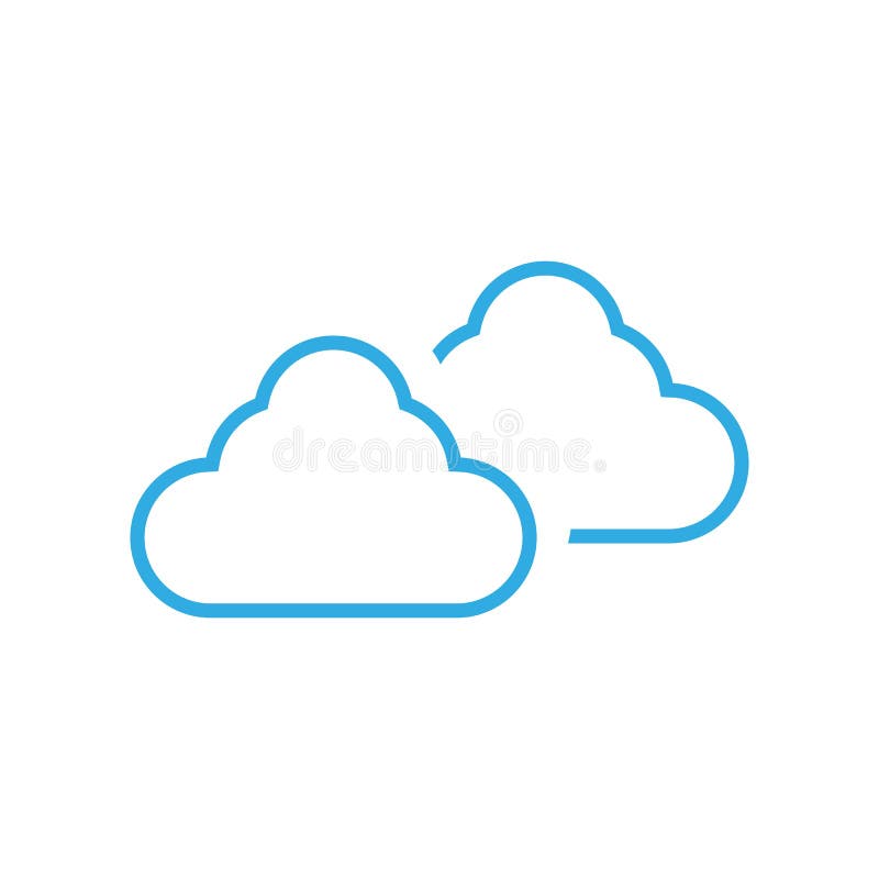 Cloud Logo Template Vector Illustration Design Icons Stock Illustration ...