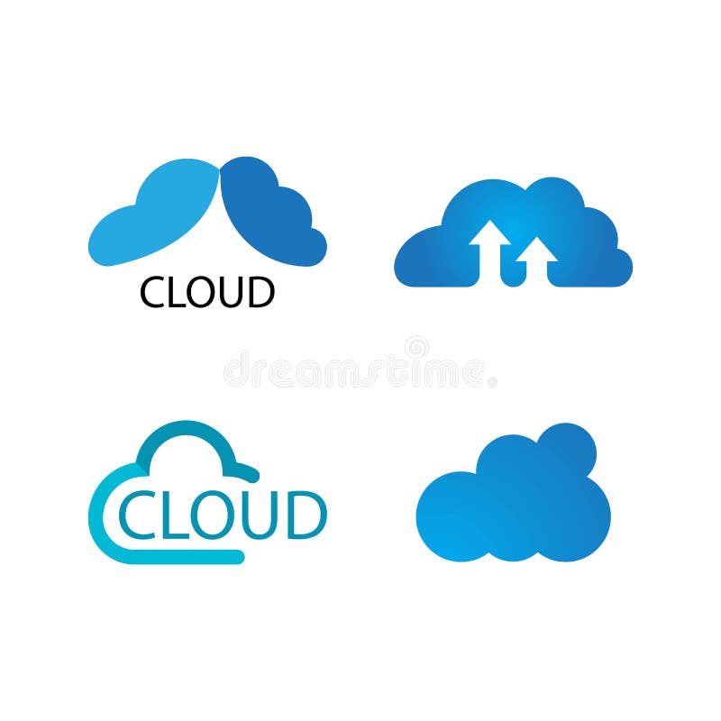 Cloud logo vector stock vector. Illustration of download - 193978856