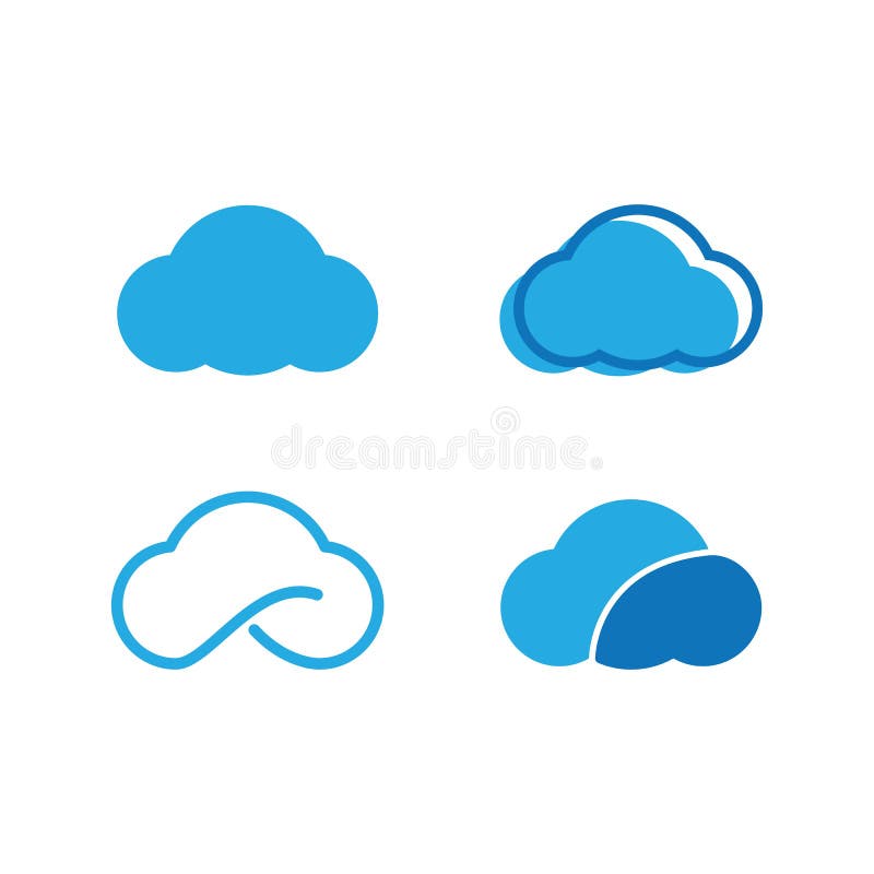 Cloud Logo vector stock vector. Illustration of media - 182662388