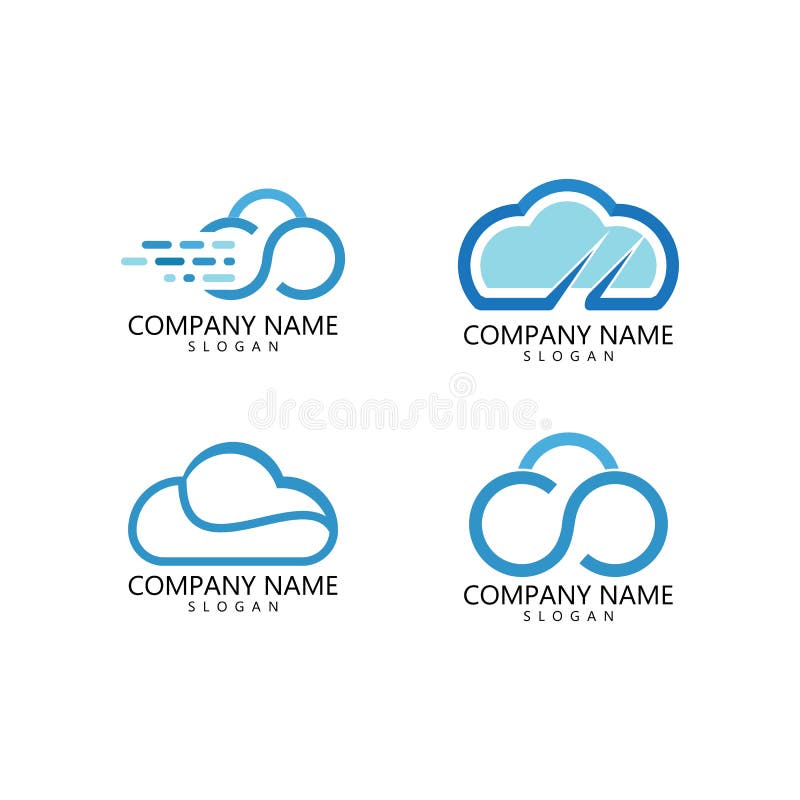 Cloud Logo stock vector. Illustration of technology - 193788651
