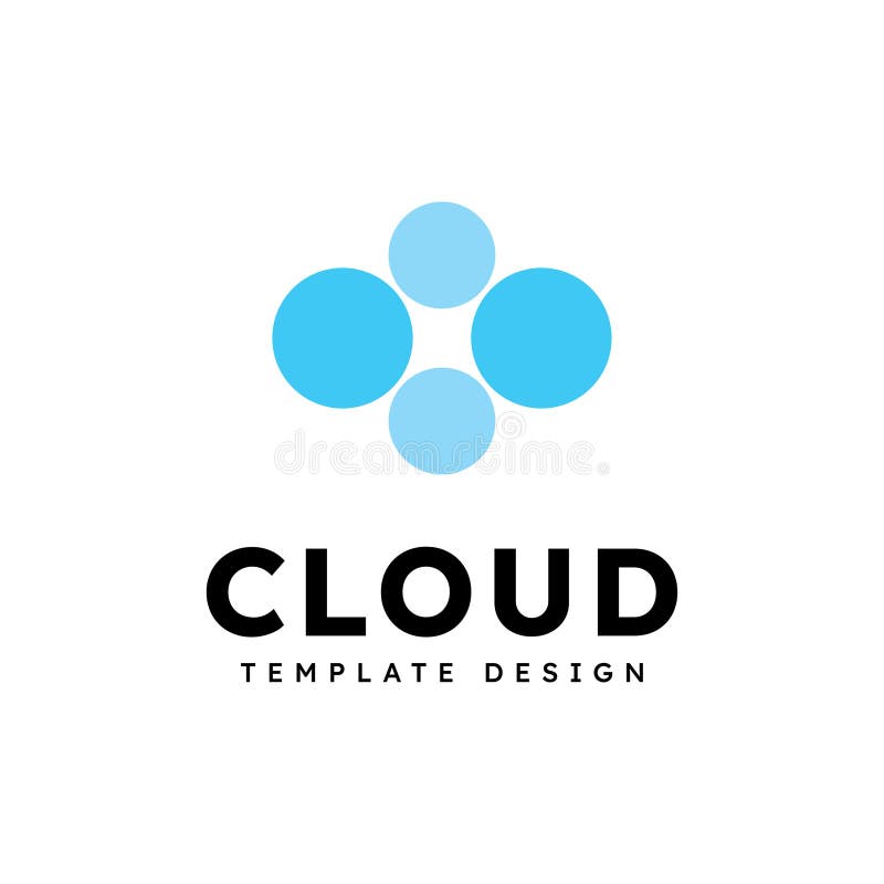 Cloud Logo Vector Design Template Stock Vector - Illustration of ...