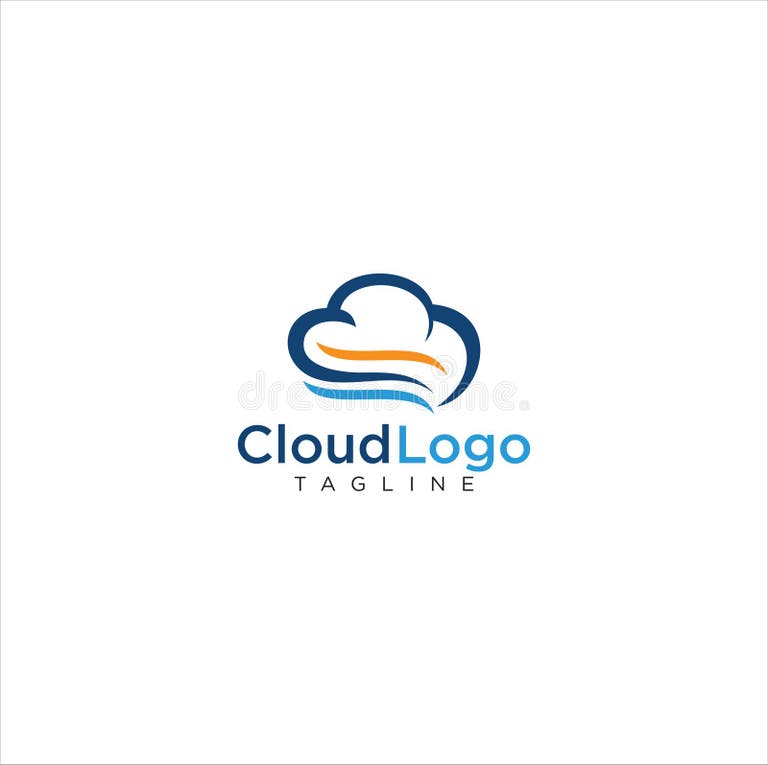Cloud Logo Vector Icon Design Wolken-Technologie-Logo Vektor Abbildung ...