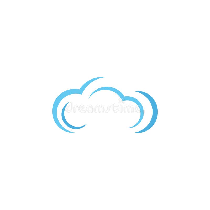Cloud logo vector stock vector. Illustration of logo - 152437203