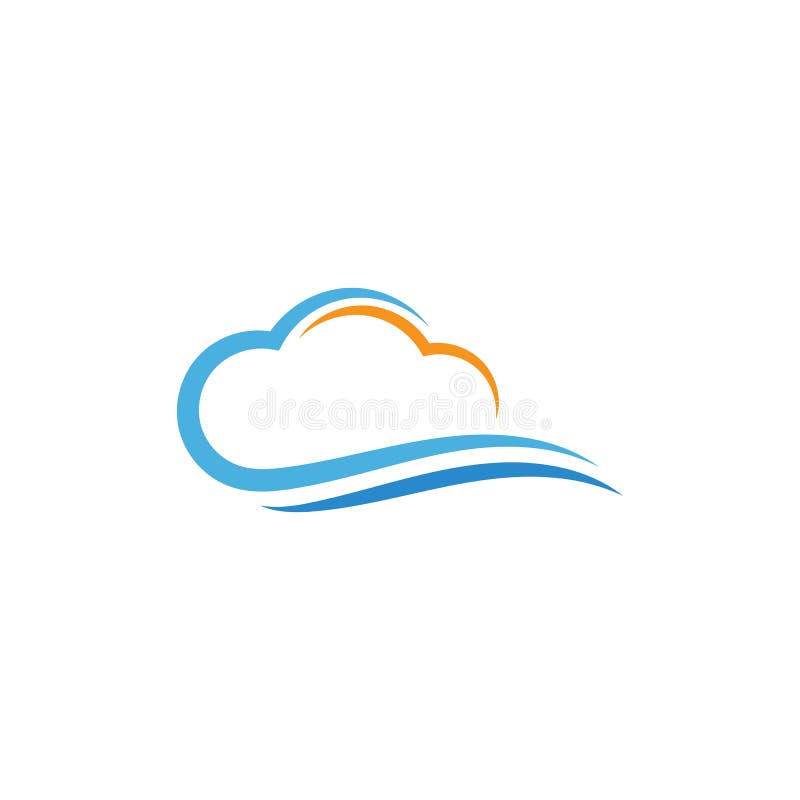 Cloud logo vector stock vector. Illustration of element - 152437216