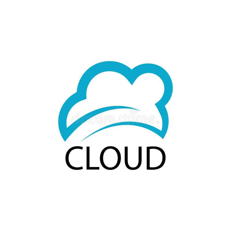 Cloud logo vector stock vector. Illustration of internet - 205099272