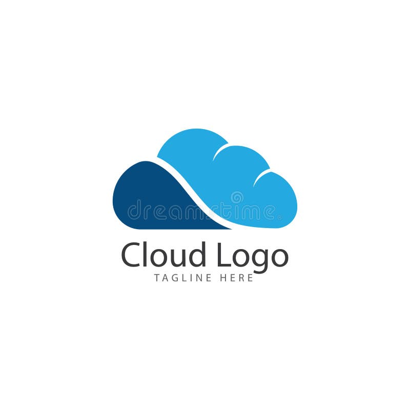 Cloud Logo Vector Icon Template. Stock Vector - Illustration of design ...