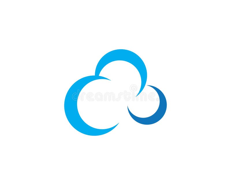 Cloud logo vector stock vector. Illustration of sign - 120525857