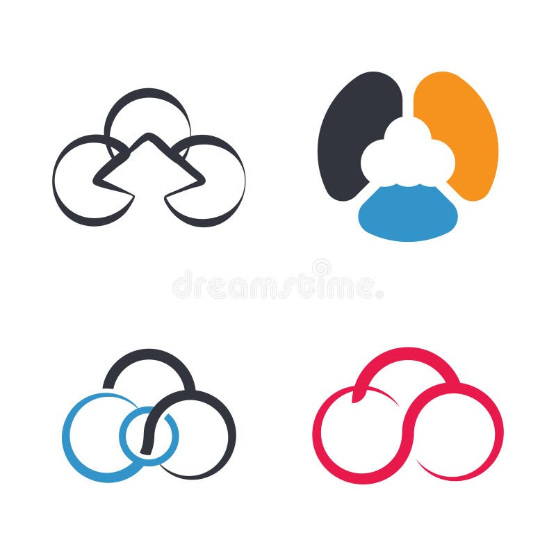 Cloud Logo Template Icon stock illustration. Illustration of logotype ...