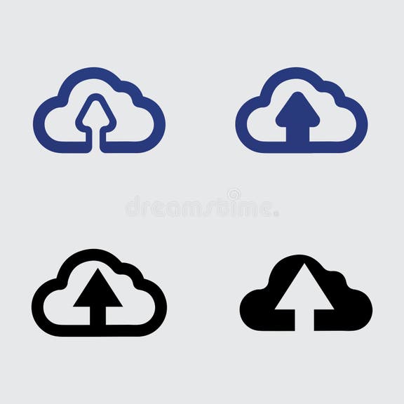 Cloud Logo Vector for Internet App and Virtual Cloud Server Technology ...