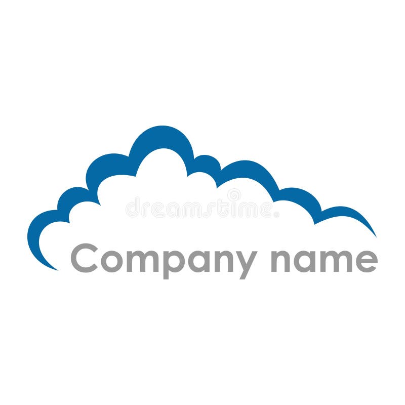 Cloud Logo Vector Template 7 Stock Vector - Illustration of company ...