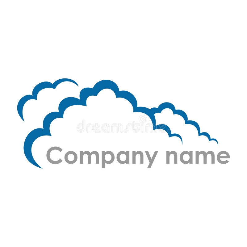 Cloud Logo Vector Template 4 Stock Vector - Illustration of hosting ...