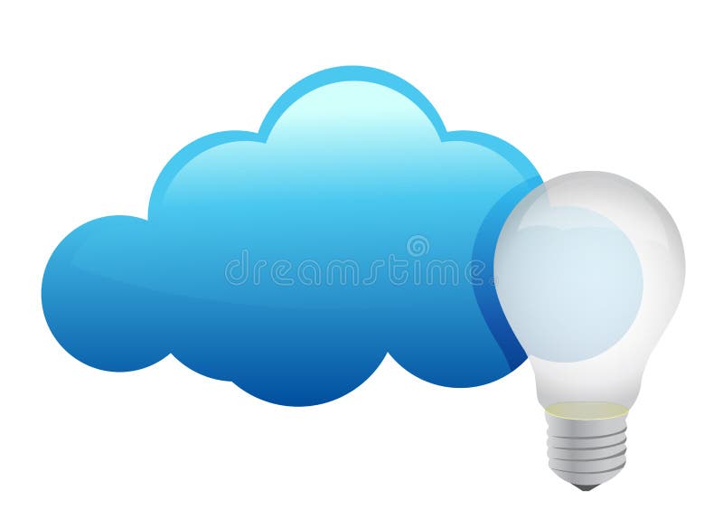 Cloud Ideas Diagram Illustration Design Stock Illustration ...