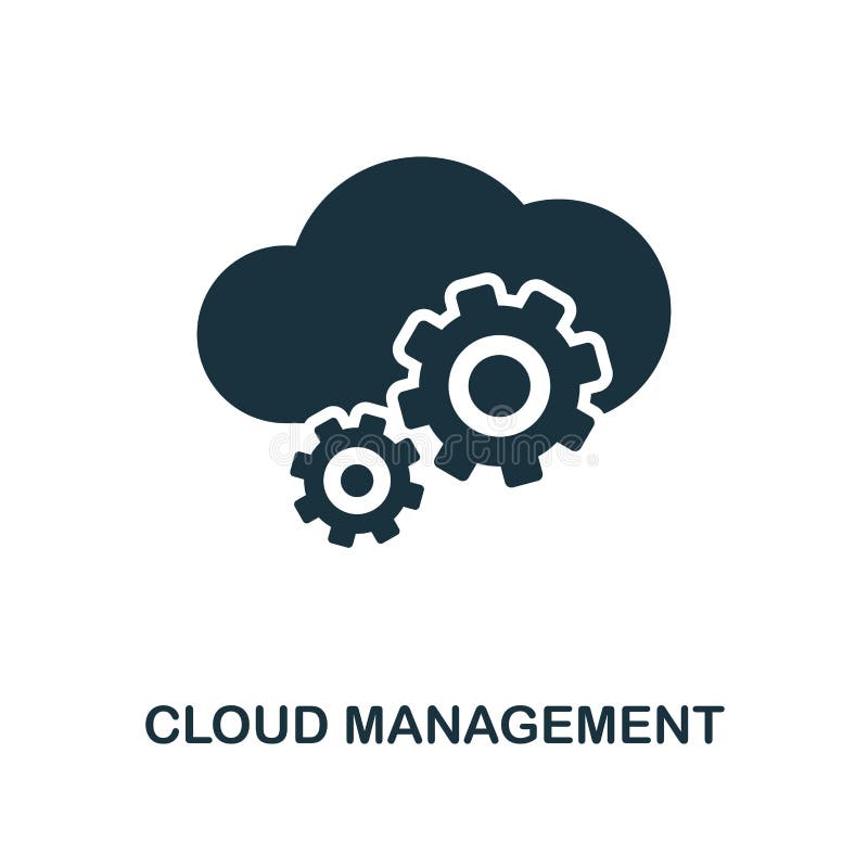 Cloud Management Icon. Monochrome Style Design from Big Data Icon ...
