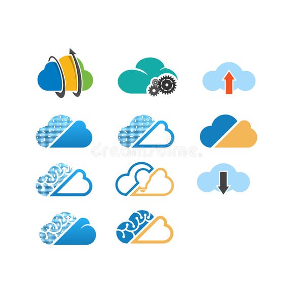 Cloud Management System Logo Design Vector Stock Vector - Illustration ...