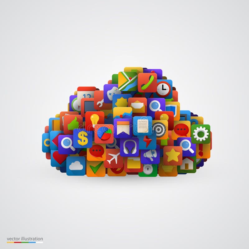 Box Cloud Application Icons Stock Illustrations – 564 Box Cloud ...