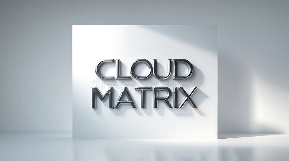Cloud Matrix Graphic Design Displayed on a Clean Background with ...