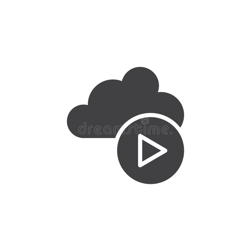 Cloud App, Cloud Media Line Style Vector Icon Which Can Easily Modify ...