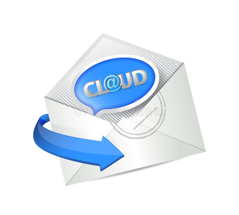 Cloud Message Speech Bubbles Illustration Stock Illustration ...