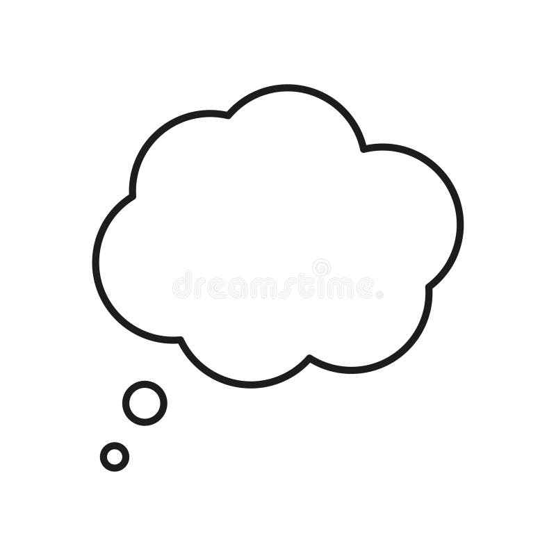 Cloud Message Icon. Text Message. Empty Speech Bubble. Vector ...