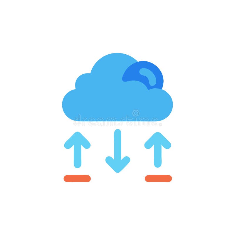 Cloud Migration Icon for Digital Transformation Stock Illustration ...