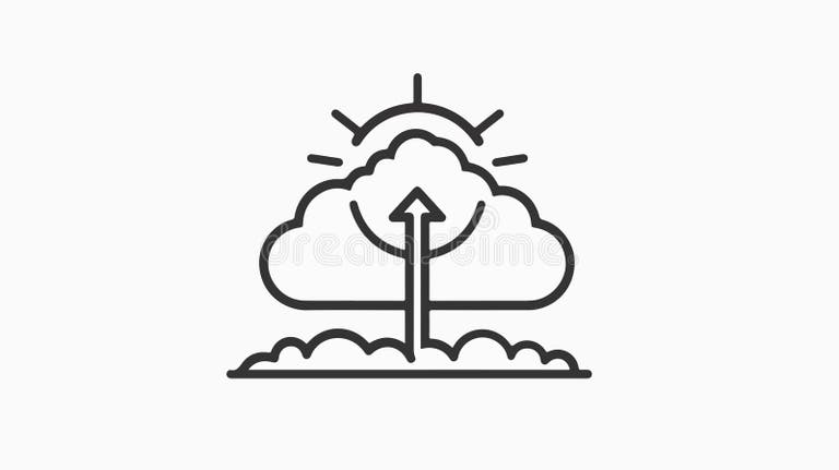 Cloud Migration Icon for Seamless Data Transfer in Cloud Computing Solutions Stock Vector ...