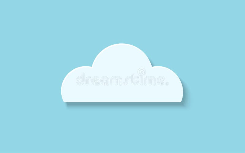 Cloud in a minimal style stock vector. Illustration of weather - 221244750