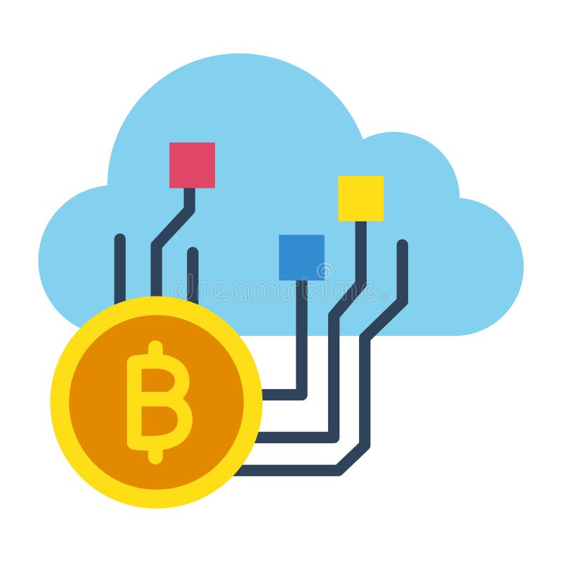 Cloud Mining, Mining, Bitcoin Mining, Cryptocurrency Fully Editable Vector Icons Stock Vector ...