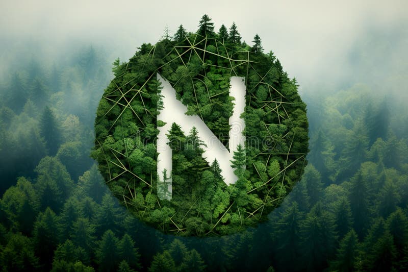 A Cloud of Mist in the Green Net Zero Figure. Carbon Neutral and Net ...