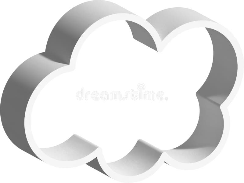 Cloud Mold, 3d on the White Background. Stock Image - Illustration of ...