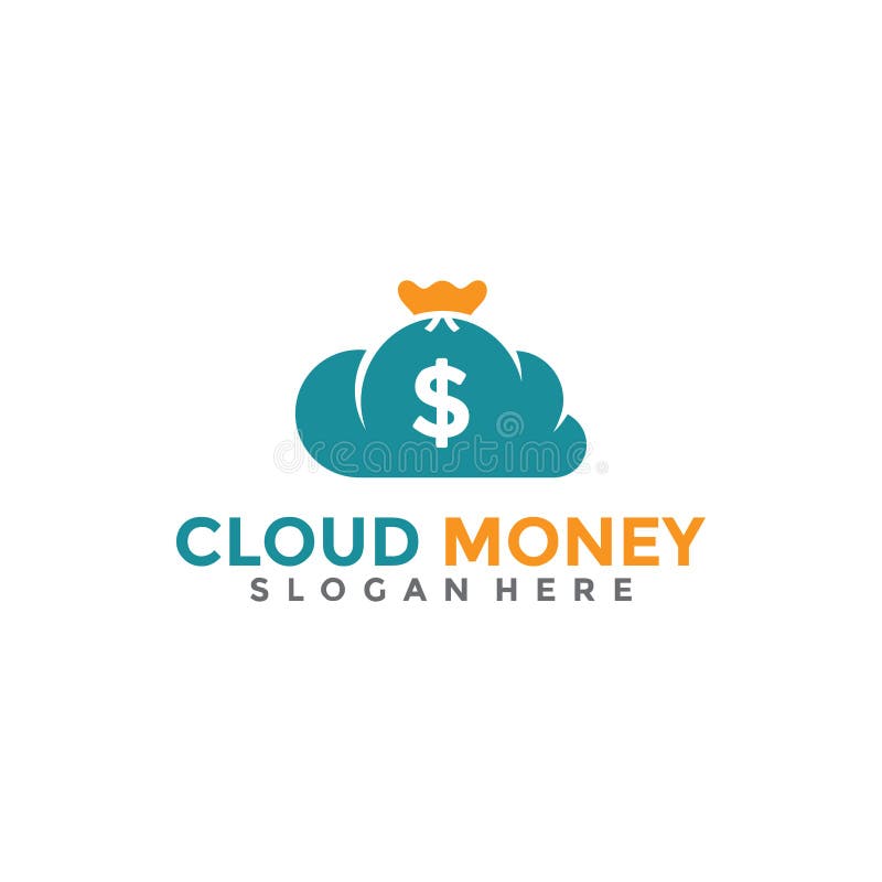 Cloud Money Logo Design Template Stock Vector - Illustration of economy ...