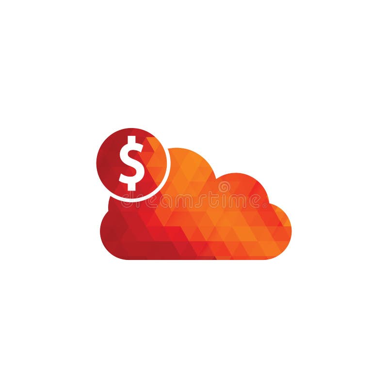 Cloud Money Logo Vector. Cloud Pay Logo Stock Vector - Illustration of ...