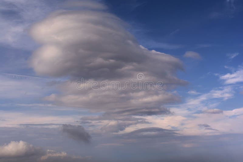 Cloud Motion Viewed from the Top of the Mountains Stock Photo - Image ...