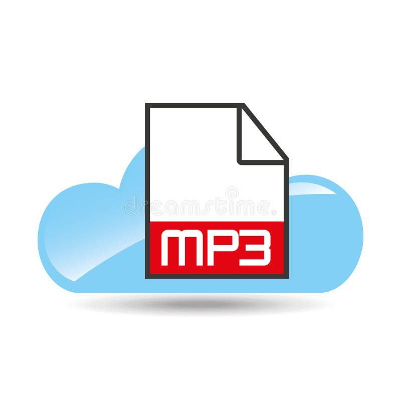 Cloud Music Concept File Mp3 Stock Vector - Illustration of culture ...