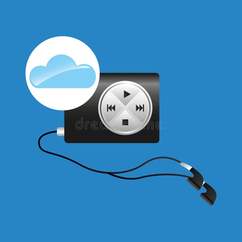 Cloud music concept mp3 stock vector. Illustration of disco - 81664439