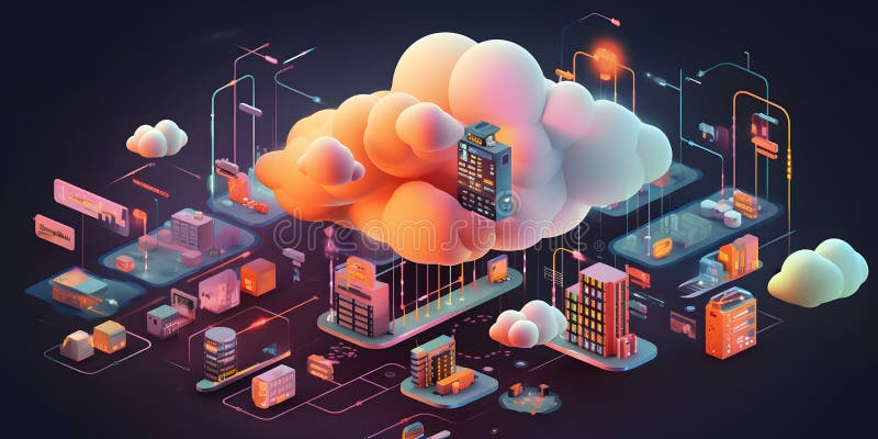 Cloud-native Apps and Cloud-native Technologies Concept. Generative AI ...