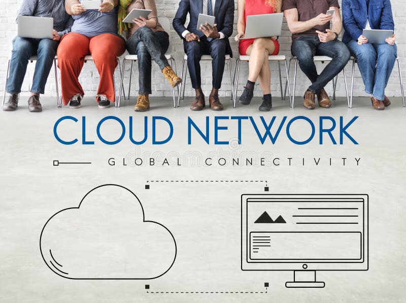 Cloud Network Connection Communication Graphic Concept Stock Image ...
