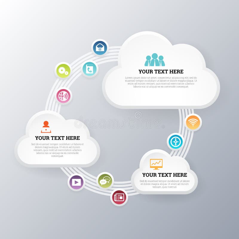 Cloud computing stock illustration. Illustration of connection - 50687847