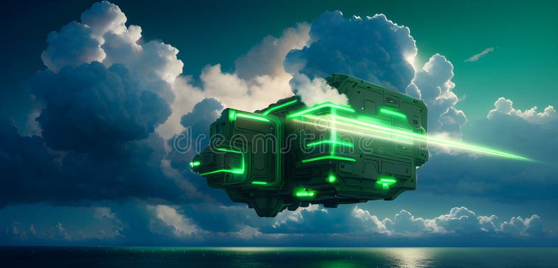 Illustration Concept Of Cloud Computing Service Future Data Storage
