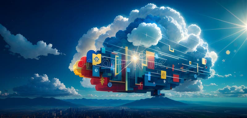 Cloud Technology. Cloud Computing, Big Data Center, Future Infrastructure, Digital Ai Concept ...